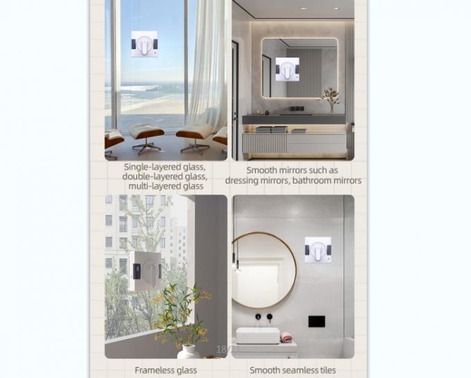 6M Extend Wire Automatic Window Washer Vacuum Cleaner 80W Brushless Motor